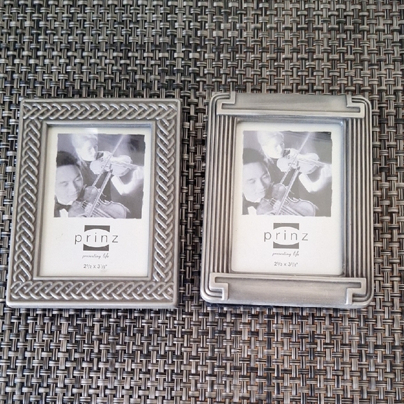 Prinz | Accents | Metallic Silver Rectangular Picture Frames With ...